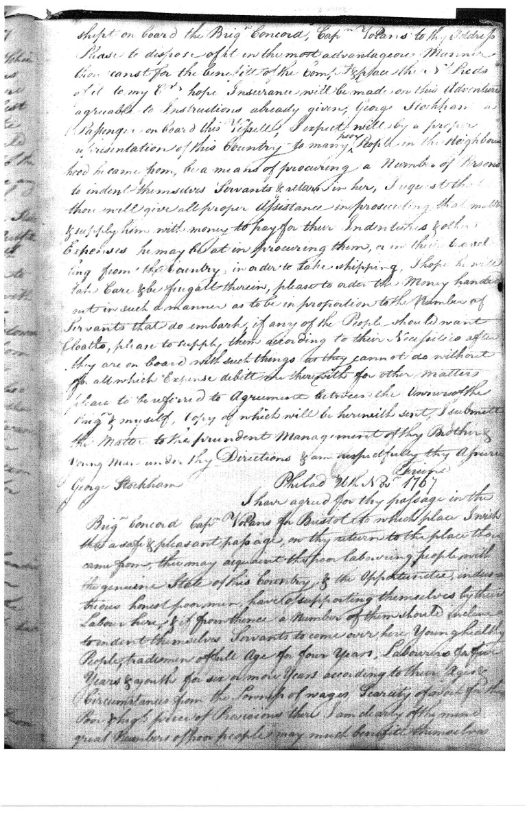 Transcribe Missing Words in This 1700s Document